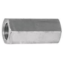 China Long Hex Nut Female Thread Straight Fitting 304 Stainless Steel M2 To M10 for sale