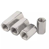 China Threaded Long Nuts Hexagonal Sleeve Nut Coupling Hex Nut For Fitting Bolts for sale