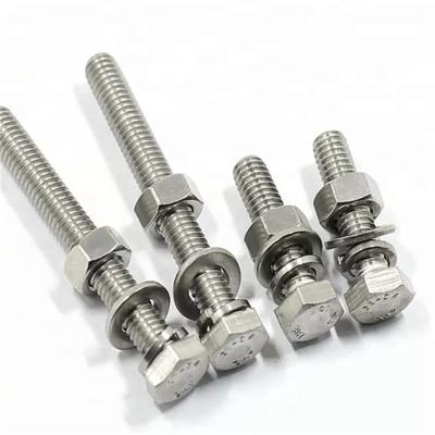 중국 Din931 Din933 핵심 Ss 볼트 SS 304 316 스테인레스 강 육각 볼트와 핵심 1/2 " 판매용