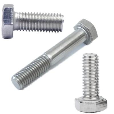 Китай Голова наговора DIN933 DIN931 стальная скрепляет болтами высококачественный болт шестиугольника нержавеющей стали 8,8 рангов продается