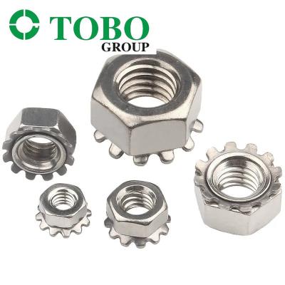 China Stainless Steel Toothed Nuts K Type Nuts for Machinery Industry for sale