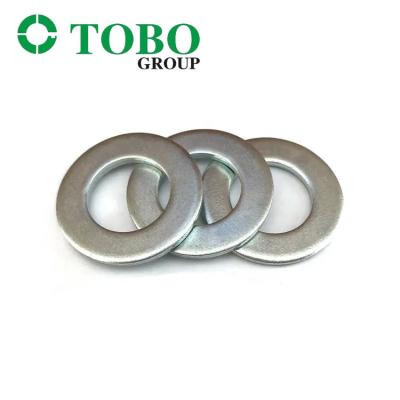 China Factory price Carbon steel zinc plated DIN125 M10/M12/M20 all size flat washer for sale