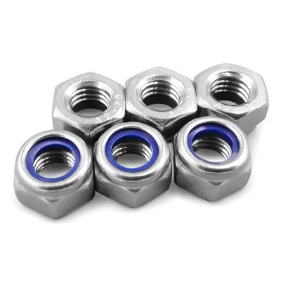 China Hex Head Nuts Nylon Nut Prevailing Torque Type Stainess Steel for sale