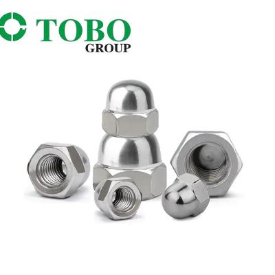 China DIN1587 Hexagon Acorn nuts stainless steel 304 316 Acorn nuts Hexagon domed cap nuts Fasteners Accept Customization for sale