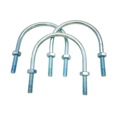 중국 뜨거운 침지된 직류 전기로 자극된 U 자형 볼트 스테인레스 강 304 316 측정 스퀘어 U 자형 볼트 파이프 클램프 판매용