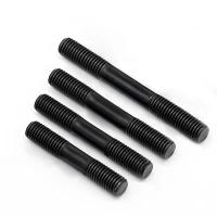 China 10.9 Grade Double End Stud Bolt Black Zinc Heavy Structure Studs Metric Threaded for sale