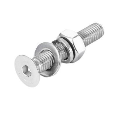 China Din7991 2205 / 2507 Hex Socket Screw With Nuts And Washer Full Thread Hot Sell Fasteners for sale