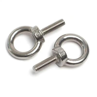 China High Quality Super Duplex SS2205 2507 Round Head Swivel Ring Eye Bolt M8 M10 Heavy Duty for sale