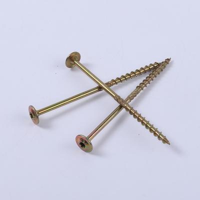 China Round Head Countersunk Head Screw Carbon Steel Hardware With CSK Head And 6 Ribs for sale