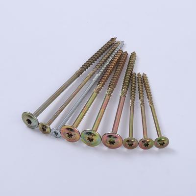 China Round Head Countersunk Head Screw Carbon Steel Hardware With CSK Head And 6 Ribs for sale