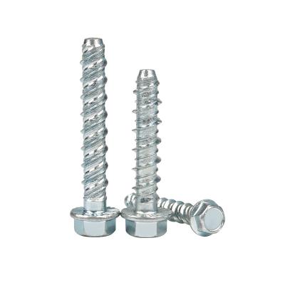 China Threaded Lead Anchor Masonry Screws Coarse 7.5mm Diameter for Secure Hex Head Fastening for sale