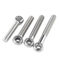 China Super Duplex 2205 2507 Lifting Eye Bolts Full Thread Ring Nuts M10 High Strength Rigging Hardware for sale