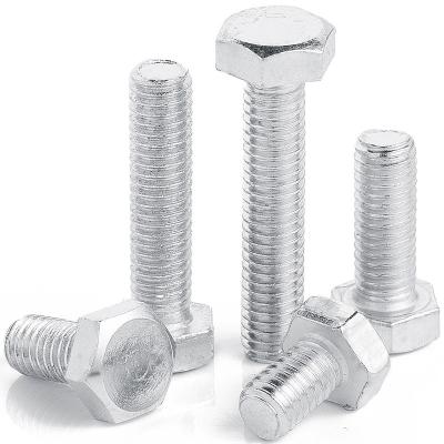 China 100pcs Hex Head Bolts Silver Plated for Corrosion Resistance and Durability for sale