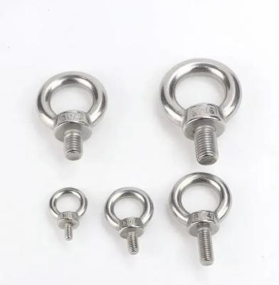 China Round Head Zinc Plated Stainless Steel Eye Bolts Nuts For Industry for sale