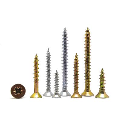 China Cross Recessed ST3 Chipboard Screws Countersunk Full Thread Carriage Bolts for sale