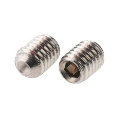 China Din916 Hexagon Socket Set Screws Allen Grub Screws Grade 4.8 With Cup Point for sale