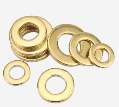 Cina Il metallo colorato di rame d'ottone intorno alle rondelle del cuscino ammortizzatore della lamina piana che sigillano la guarnizione ha perforato Ring Washer in vendita