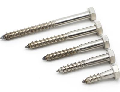 China Stainless Steel Standard The Hexagon self-tapping screw Hex half tooth bolts for sale