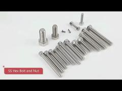 View Polished Stainless Steel Hex Head Bolts A2-70 by TOBO Silver Socket Drive Fasteners Demo