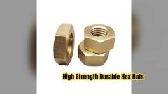 High Strength Zinc Plated Hex Nuts Industrial Fasteners