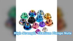 High Strength Titanium Alloy Hex Flange Nuts DIN6923
