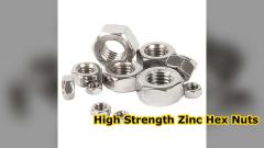 High Strength Zinc Plated Hex Nuts Industrial Fasteners
