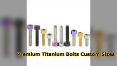Premium GR5 Titanium Hex Flange Bolts Custom Sizes