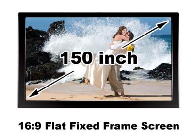 China HD 150 Inch Flat Projection Screen 16 To 9 For Home Theatre Projector for sale