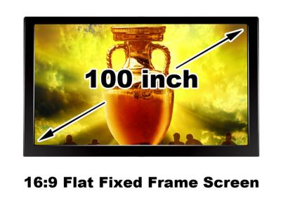 China Front 49 X 87inch Fixed Frame Projection Screen For Office / Stage for sale