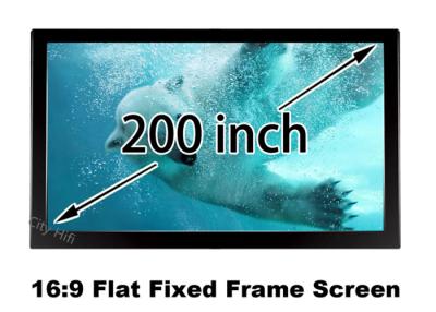 China 200 Inch Hanging Projection Screen / Home Theatre Projection Screens Wide View for sale