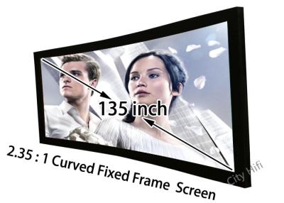 China High Resolution Home Cinema Projection Screen Curved 135inch HD Matt White for sale