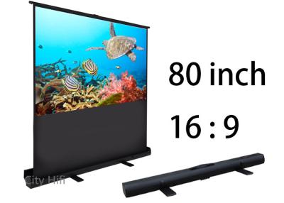 China Simple Operation Manual Projection Screen / Pull Up Projector Screen 80