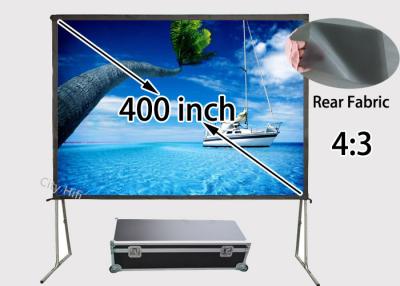 China 400inch Portable Rear Projector Screen With Quick Folding Aluminum Frame for sale