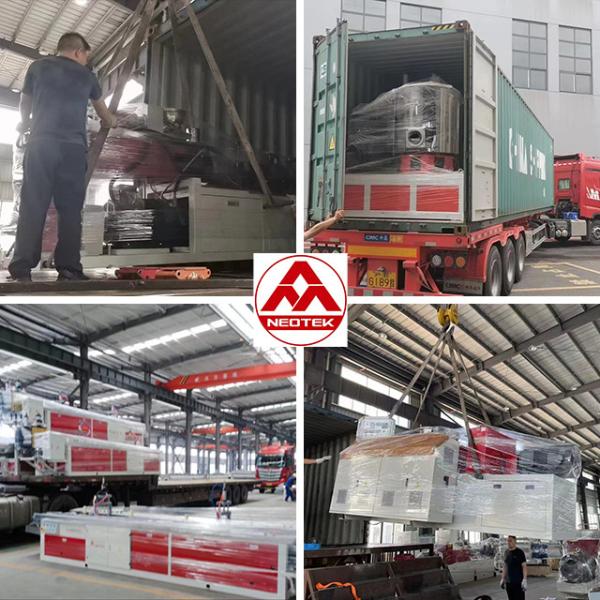 Quality 24000x6000x3500 PVC Hollow Sheet Extrusion Line with 38CrMoALA Screw Material for sale