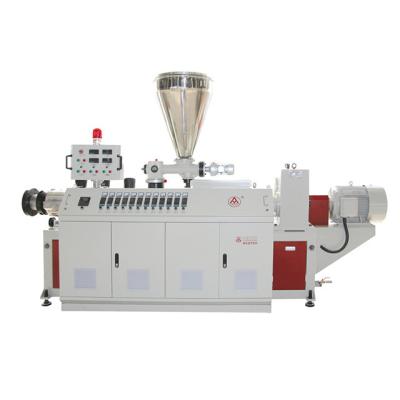 China Twin Screw PVC Pipe Extrusion Line for ABS PPR Polystyrene LDPE in Manufacturing Plant for sale