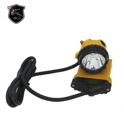China 25000lux corded led underground mining helmet lamp 10.4Ah coal mining li-battery led led miners cap lamp for sale
