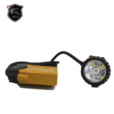 China KL12LM 22hours long working time saftey mining cap lamp 2.4W corded miner lamp for sale