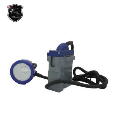 China 6.6Ah high brightness corded led miners working helmet lamp 4000lux corded miners cap lights for sale