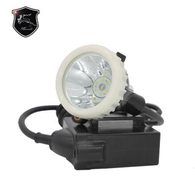 China 4000lux corded led underground mining helmet lamp 22hours long working time corded miner lamp for sale