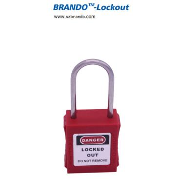 China 38mm short steel safety lockout steel lockout padlock high quality padlocks for sale
