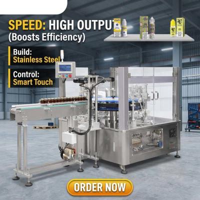 China Different Size Bottle Juice & Water Cartoning Machine Box Automatic Yogurt Carton Sealing Machine for Sale for sale