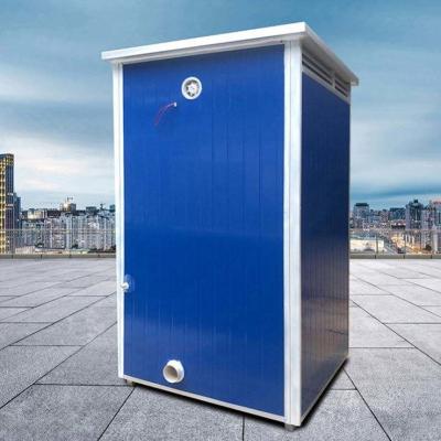 China Prefabricated Outdoor Mobile Single Toilet with Electricity and Water Plumbing for sale