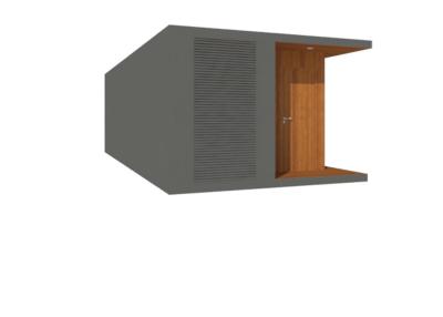 Cina Taupe 1 Camera prefabbricata del letto con le case prefabbricate moderne sotto 50k da vendere in vendita