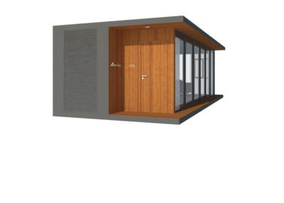 Cina Camera prefabbricata grigia prefabbricata con le case di una costruzione prefabbricata della camera da letto in vendita