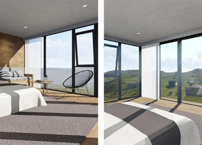 China Casa cinzenta da abóbada da casa pré-fabricada de Brown, casas pré-fabricadas luxuosas do projeto da parte alta à venda