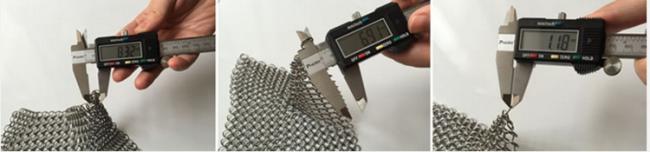 Custom Chain Mail Ring Metal Mesh Drapery For Shopping Mall Hotel Decoration