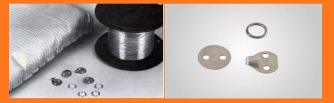 Stainless steel lacing hook system for insulation mounting