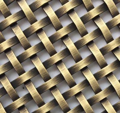 Chine 17,4% terrain découvert Mesh Anti Brass Finished Decorative tissé architectural pour le Cabinet à vendre