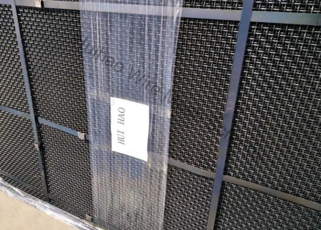 High Manganese 65MN Woven Vibrating Screen Mesh With Clamp Bending 8