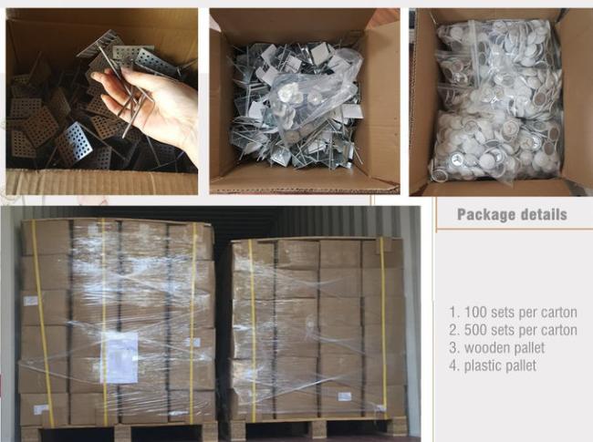 63mm Perforated Insulation Hangers Fixing Insulation Material To Wall & Ceiling 5